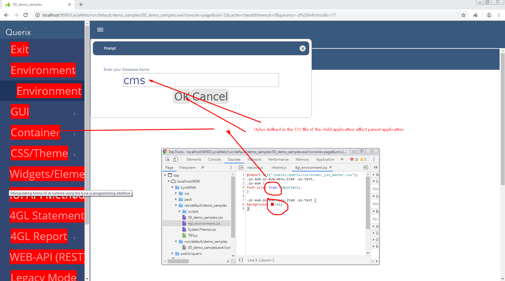 Master and Application style sheets