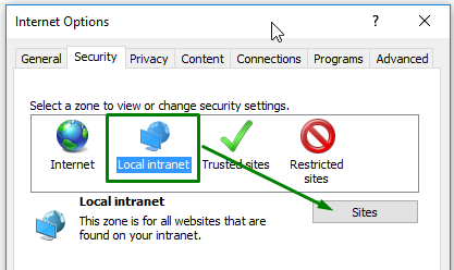 Configuring browsers for SSO authentication