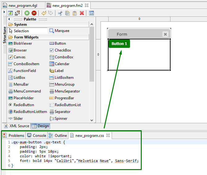 Master and Application style sheets
