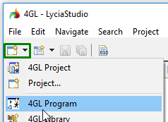 Creating new 4gl programs