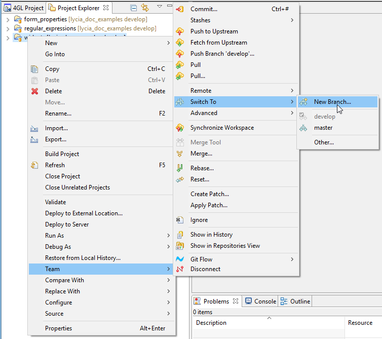 Creating local branches