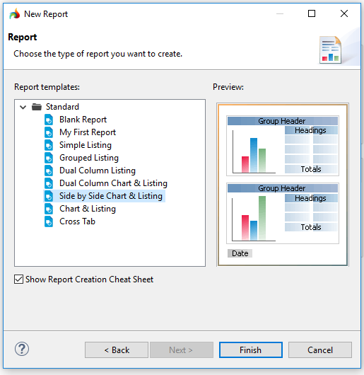 Creating report files
